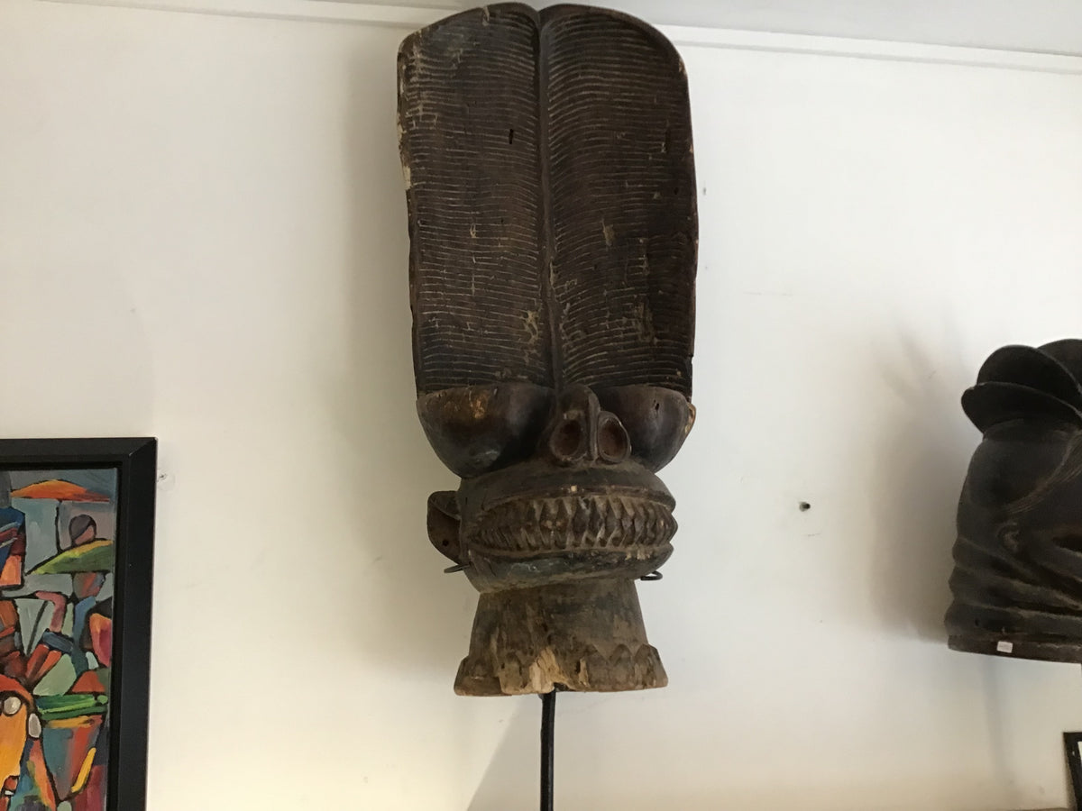 Bamileke Batcham Chair Headdress Mask Cameroon – Bleu Furniture